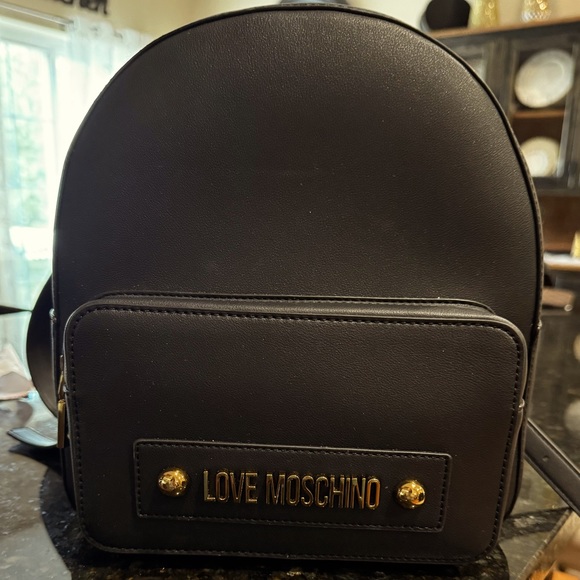 Love Moschino | Bags | Moschino Black Mini Backpack Purse | Poshmark
